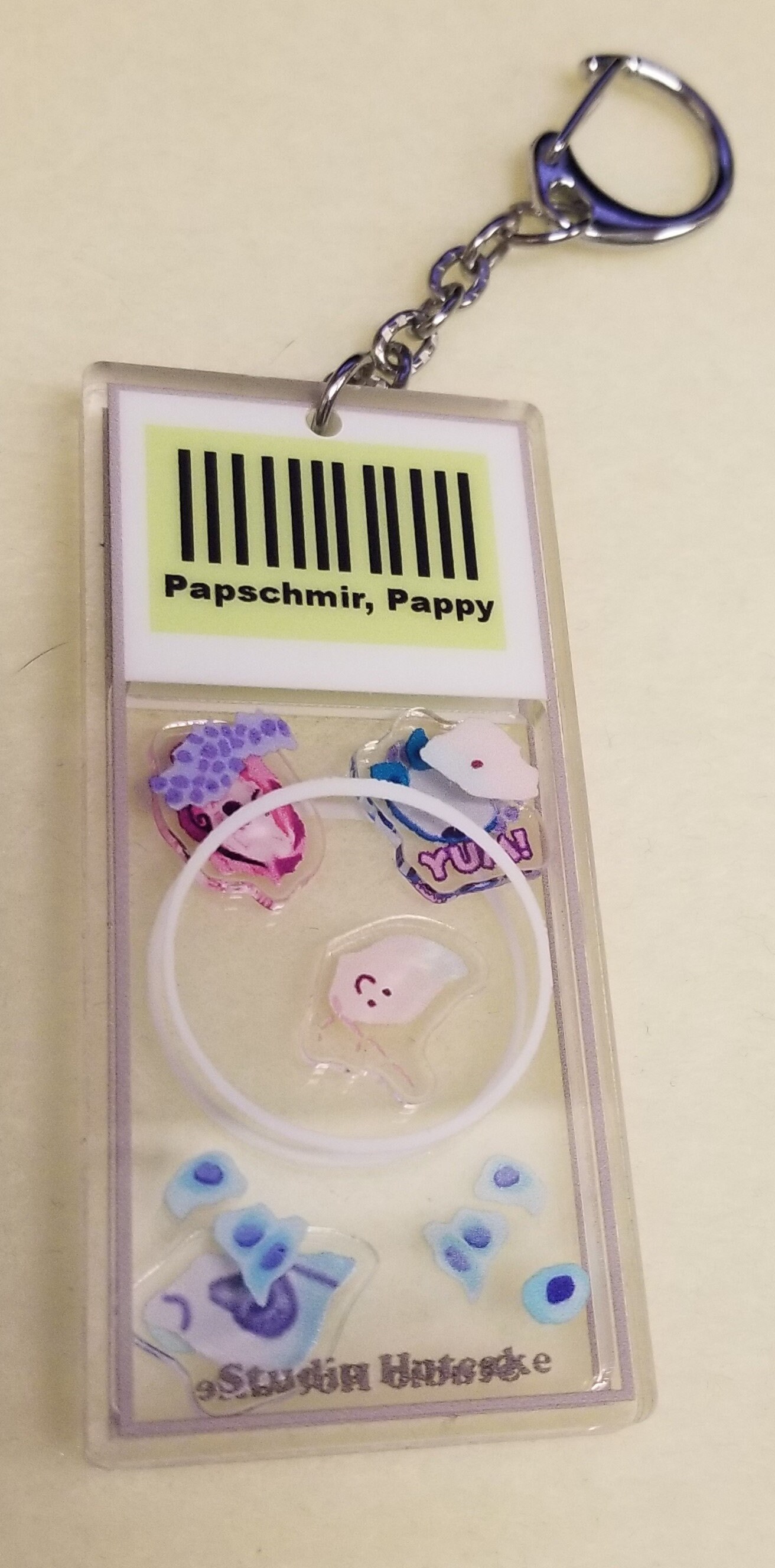 Pappy Pap Smear Shaker Keychain Fun Medical Cytology Cytotechnology - Etsy