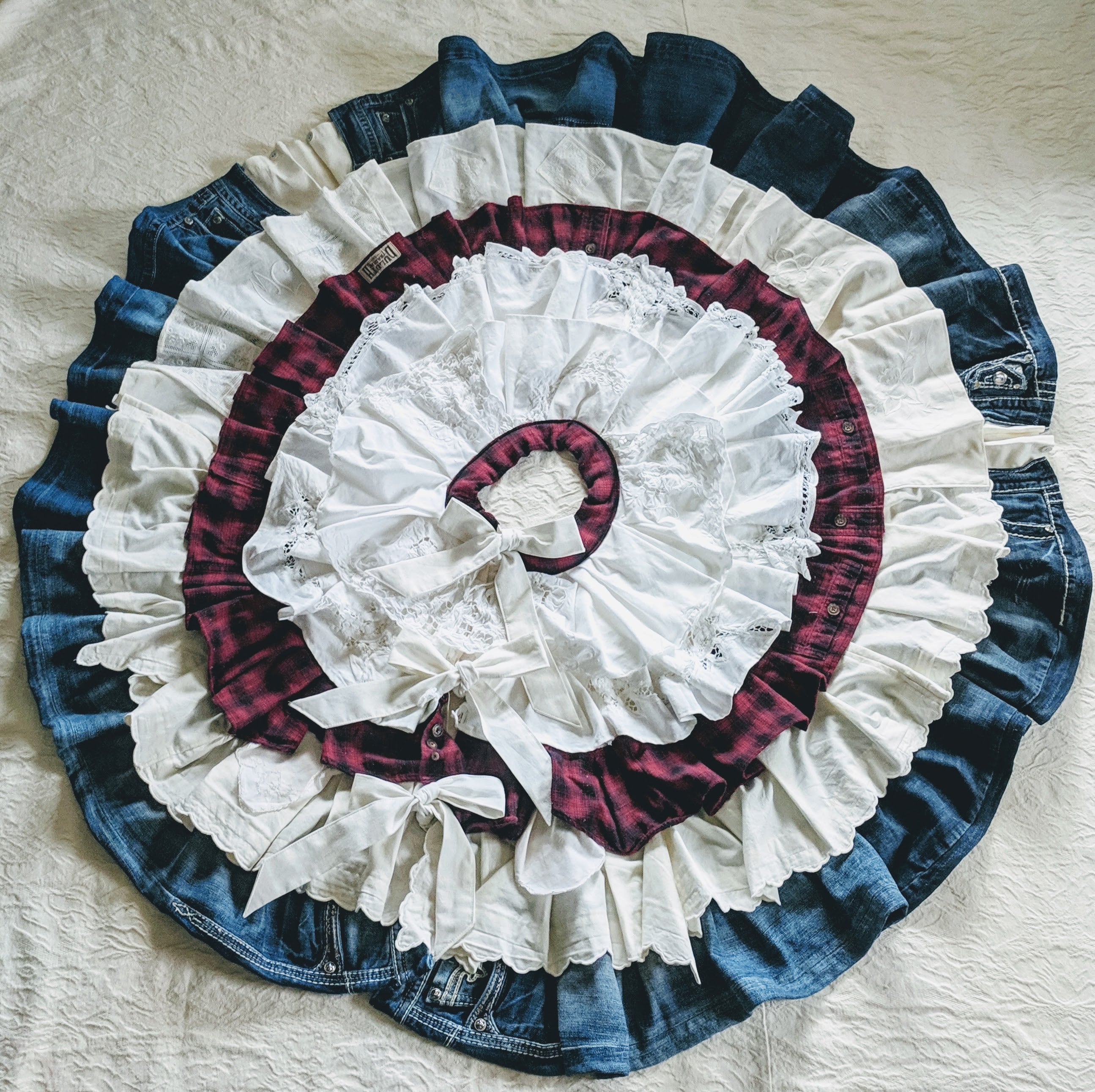 Custom Christmas Tree Skirt, Heirloom Christmas Present, Personalized ...