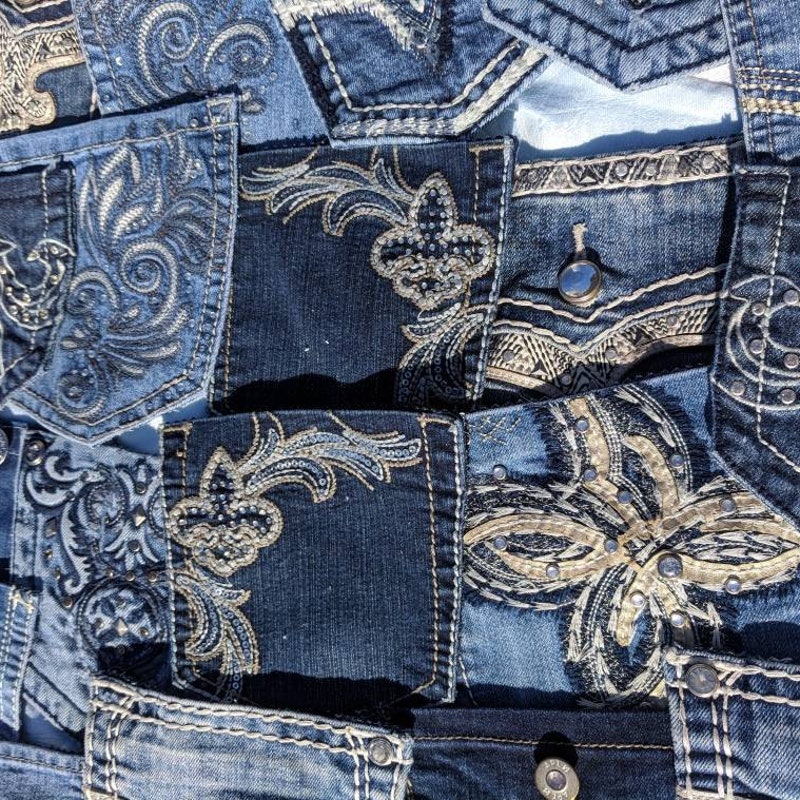 Bedazzled Jeans - Etsy