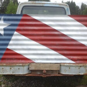 Rustic Metal Flag 27 x 48 Salvaged Barn Metal | Etsy