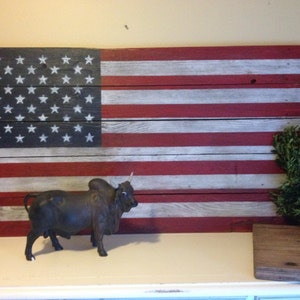 Rustic Metal Flag 27 x 48 Salvaged Barn Metal | Etsy