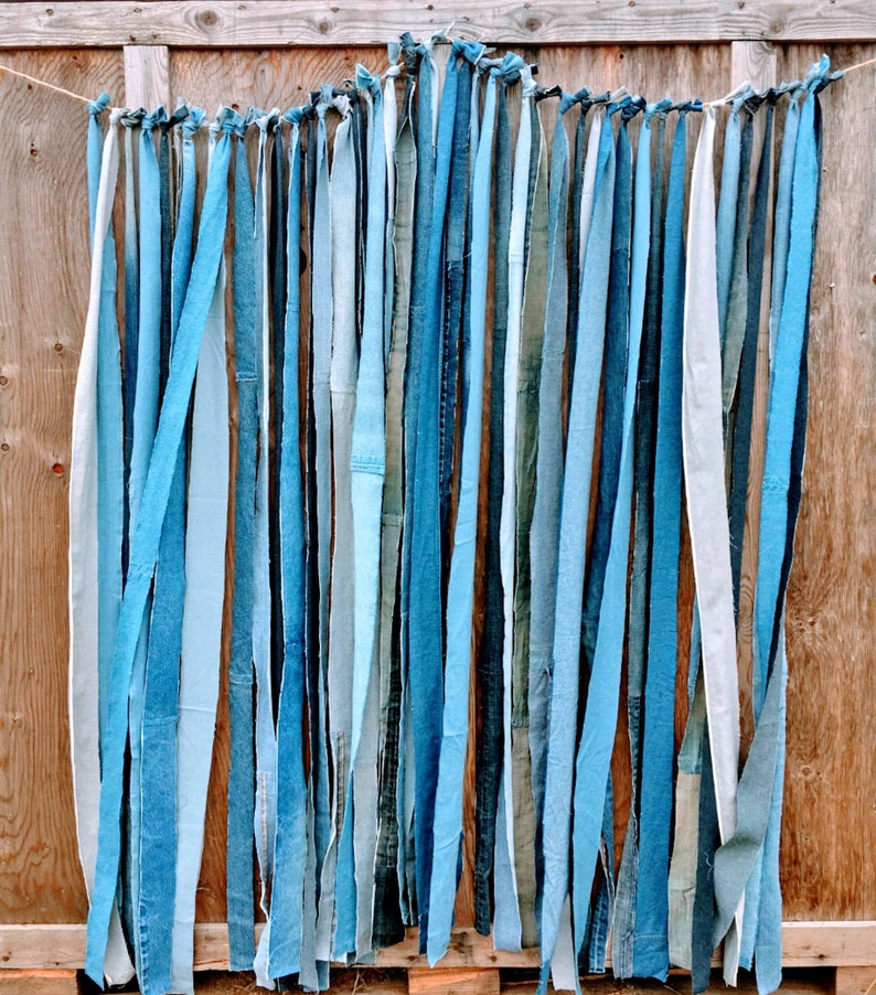 Denim Backdrop Denim Party Backdrop Denim Strips Backdrop | Etsy