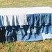 Denim Tablecloth, Ruffled Denim Tablecloth, Denim Wedding Tablecloth ...