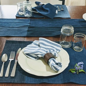 Denim Placements, Jean Placemats, Repurposed Jeans, Table Setting ...