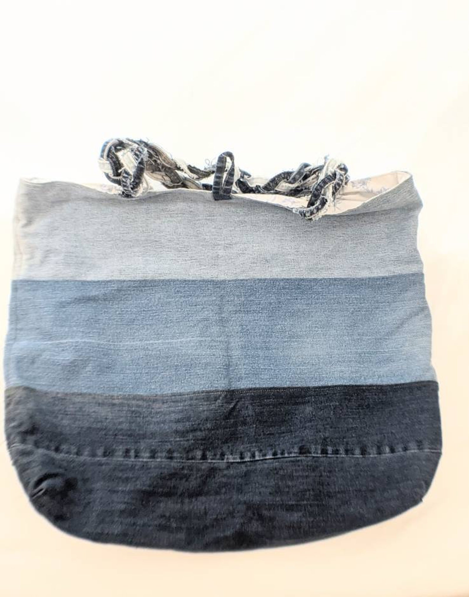 Repurposed Jean Bag, Upcycled Denim Bag, Market Tote, Jean Tote, Denim ...