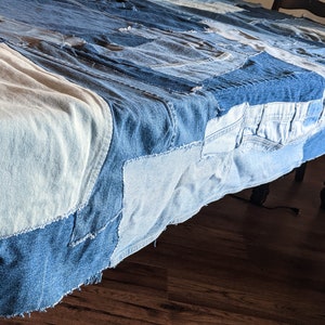 Distressed Denim Tablecloth, Denim Tablescapes, Denim Wedding ...
