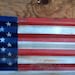 Rustic Metal Flag, 27 X 48, Salvaged Barn Metal, US Flag, Distressed ...