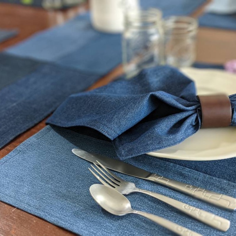 Repurposed Denim Placemat - Etsy