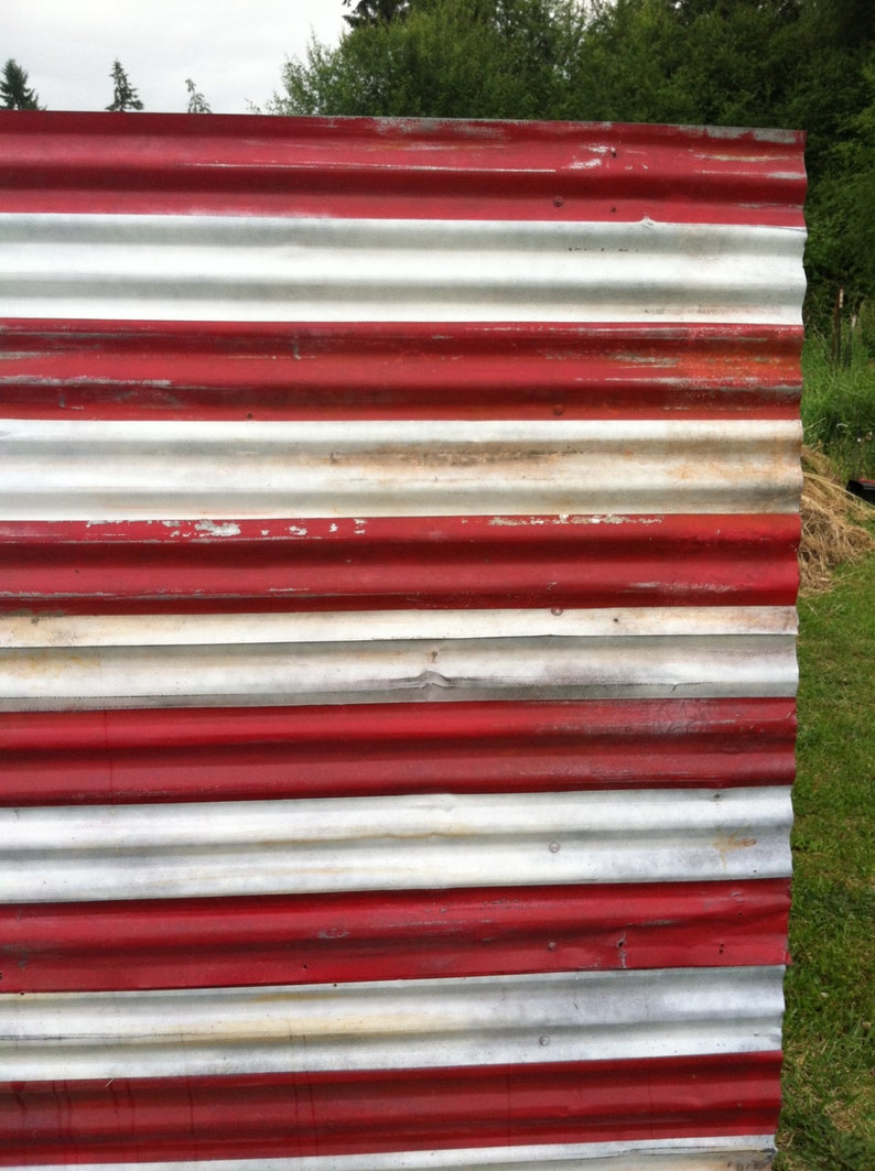 Huge Rustic American Flags, 10 Ft. Barn Metal Flags, Rustic Flag ...