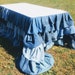 Denim Tablecloth, Ruffled Denim Tablecloth, Denim Wedding Tablecloth ...