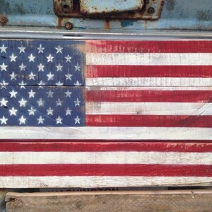 Rustic Metal Flag 27 x 48 Salvaged Barn Metal | Etsy