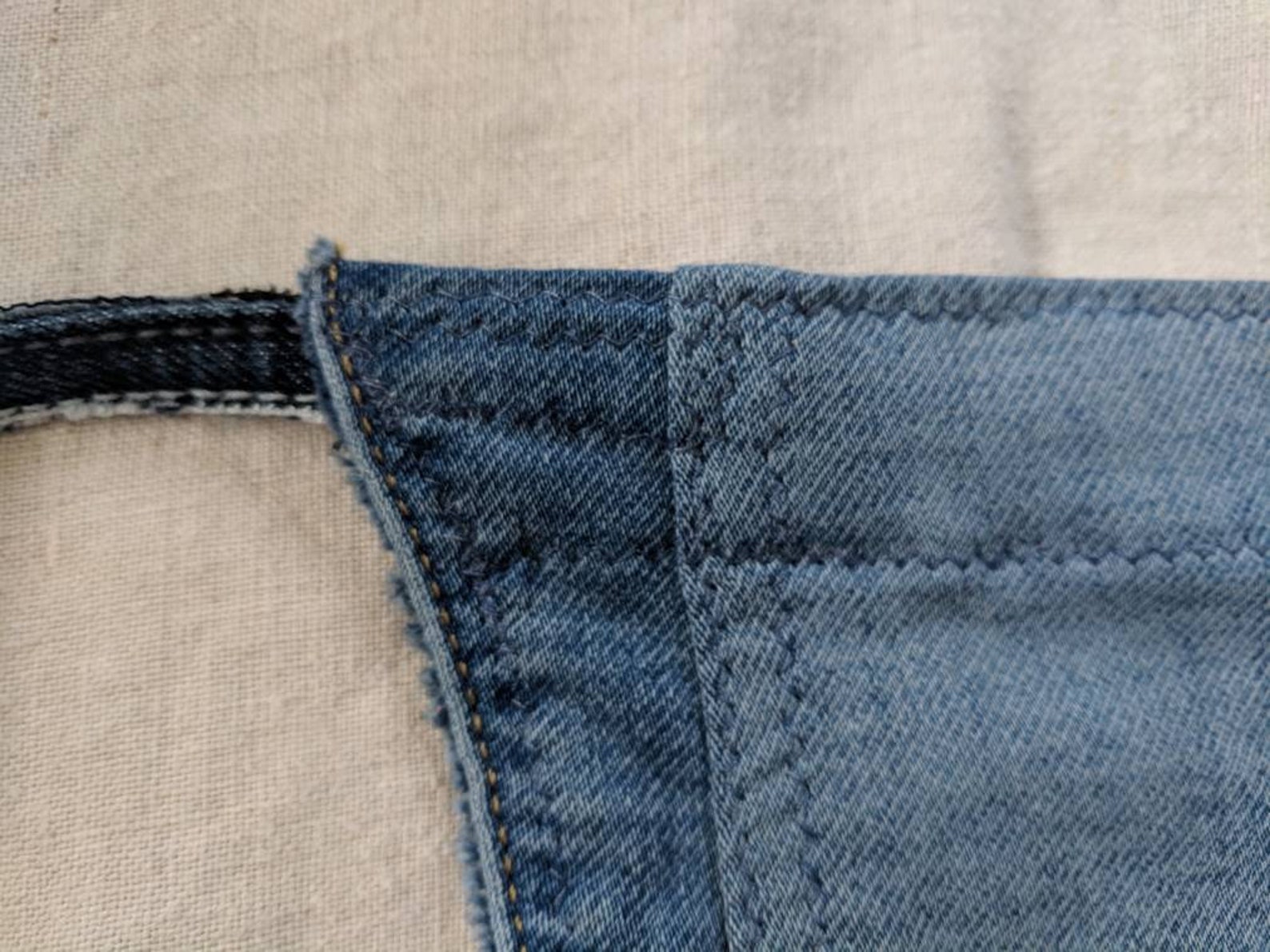 Repurposed Denim Apron Denim Apron Half Apron Upcycled | Etsy