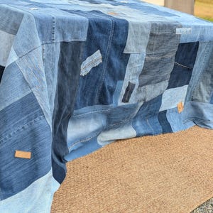 Denim Tablecloth, Denim Tablescapes, Denim Wedding Tablecloth, Denim ...