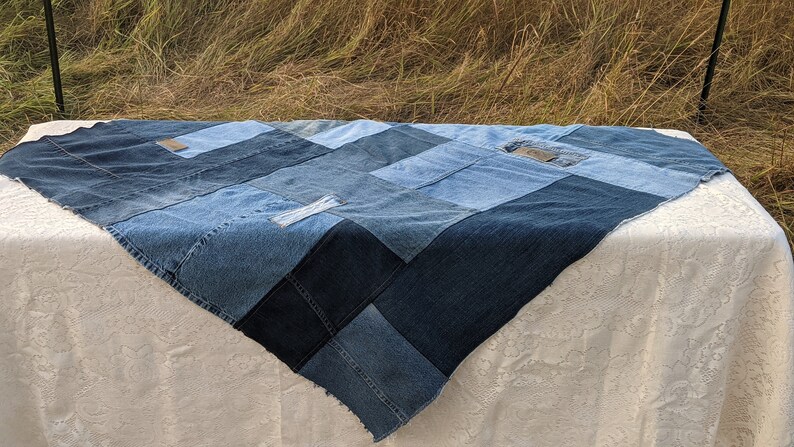 Denim Tablecloth, Denim Tablescapes, Denim Wedding Tablecloth, Denim ...