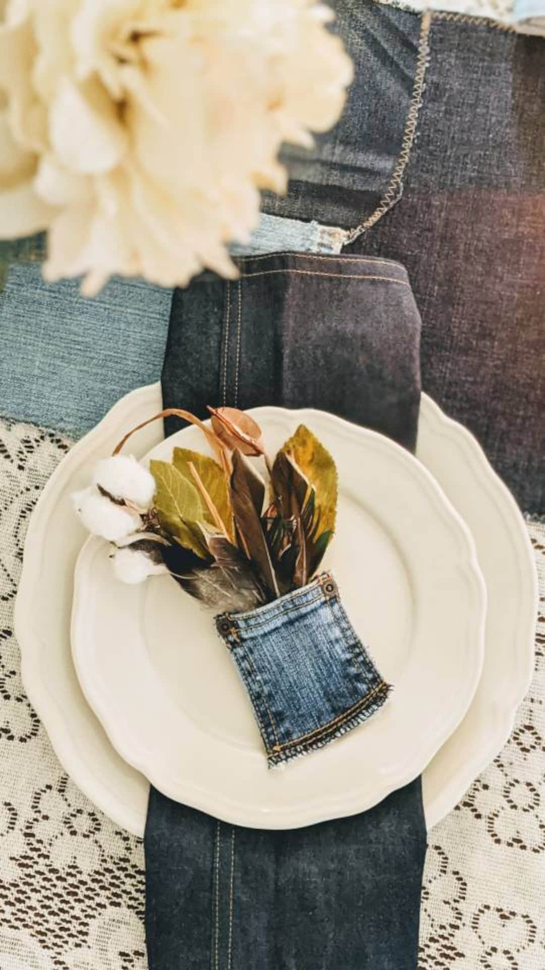 Denim Pockets, Tiny Pockets, Jean Pockets, Silverware Holder, Denim ...
