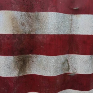 Corrugated Metal Flag, Rustic American Flag, Barn Metal, Rustic Decor ...