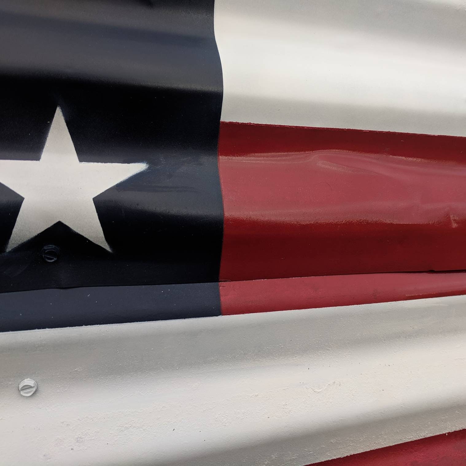 Huge Rustic American Flags, 10 Ft. Barn Metal Flags, Rustic Flag ...