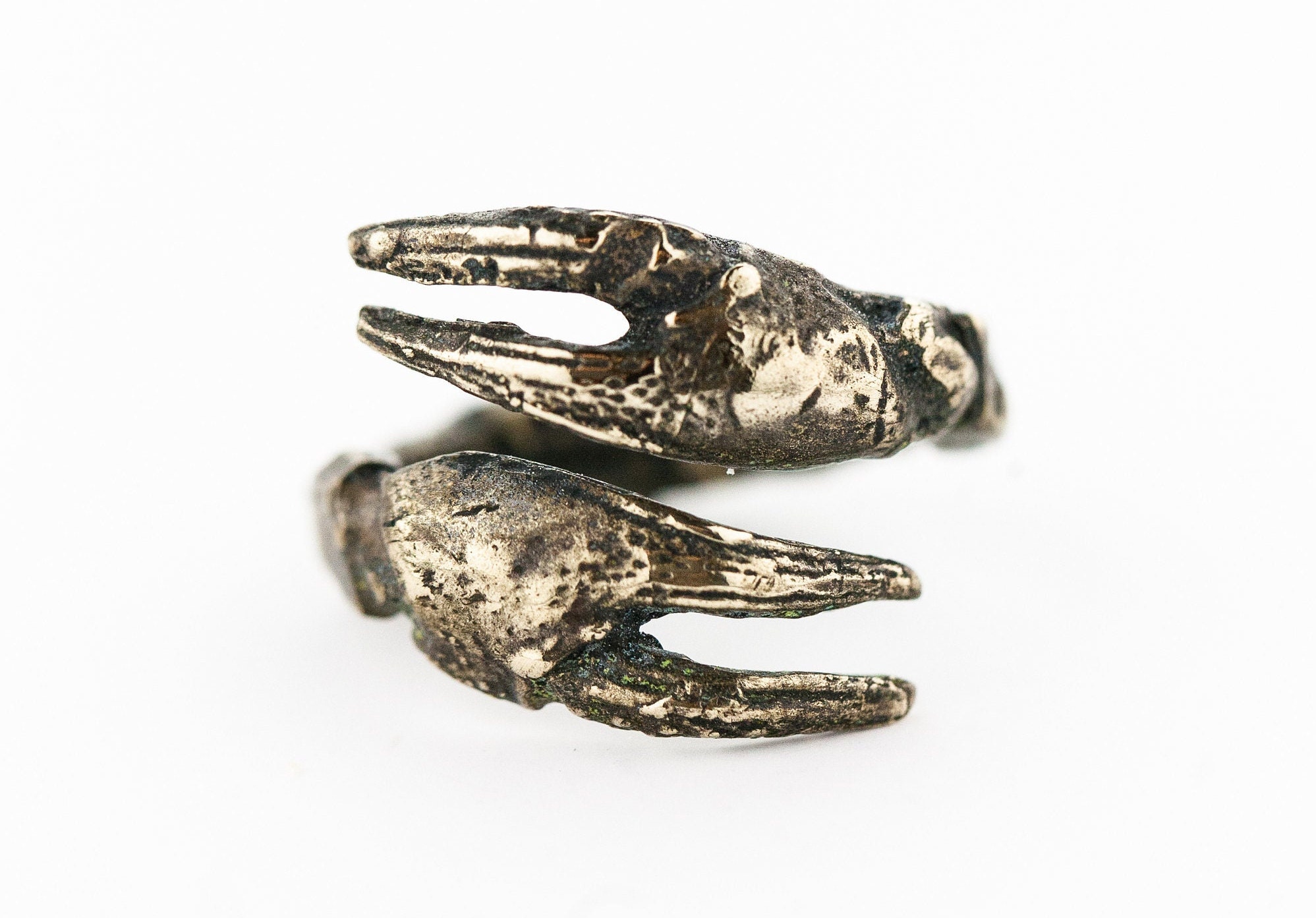 Crayfish Claw Ring in Bronze - Etsy