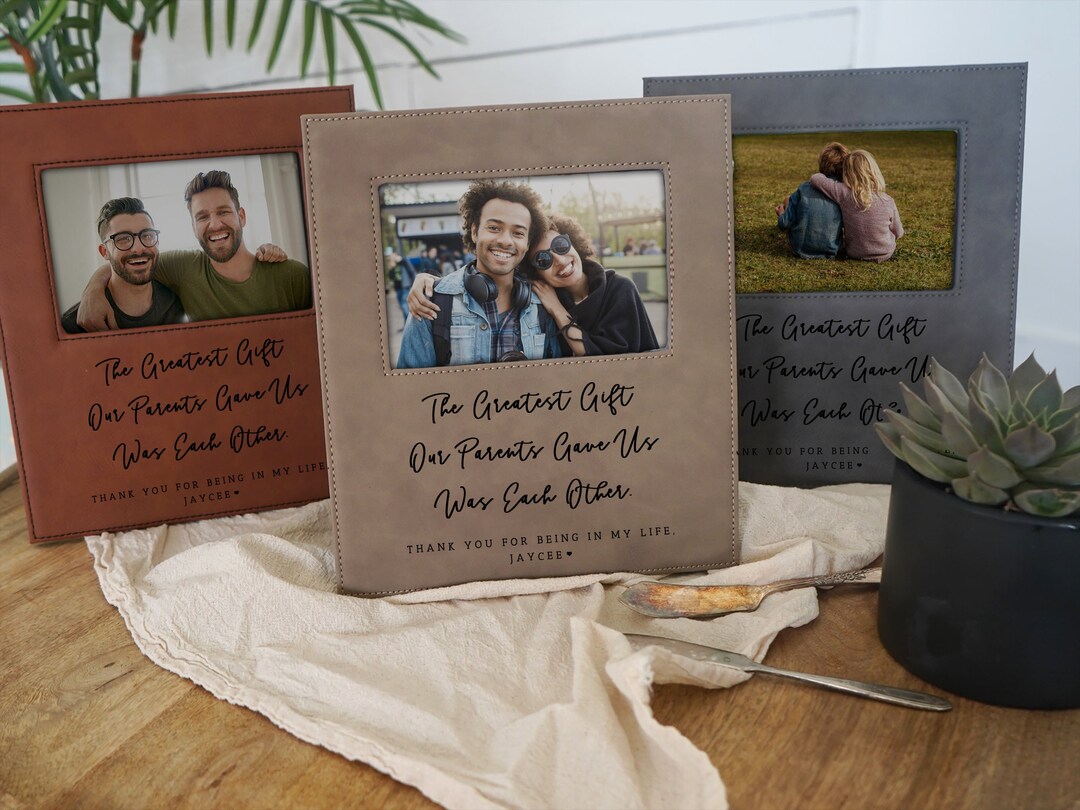 Sibling Gift From Sister Personalized Picture Frame | Brother Gift ...