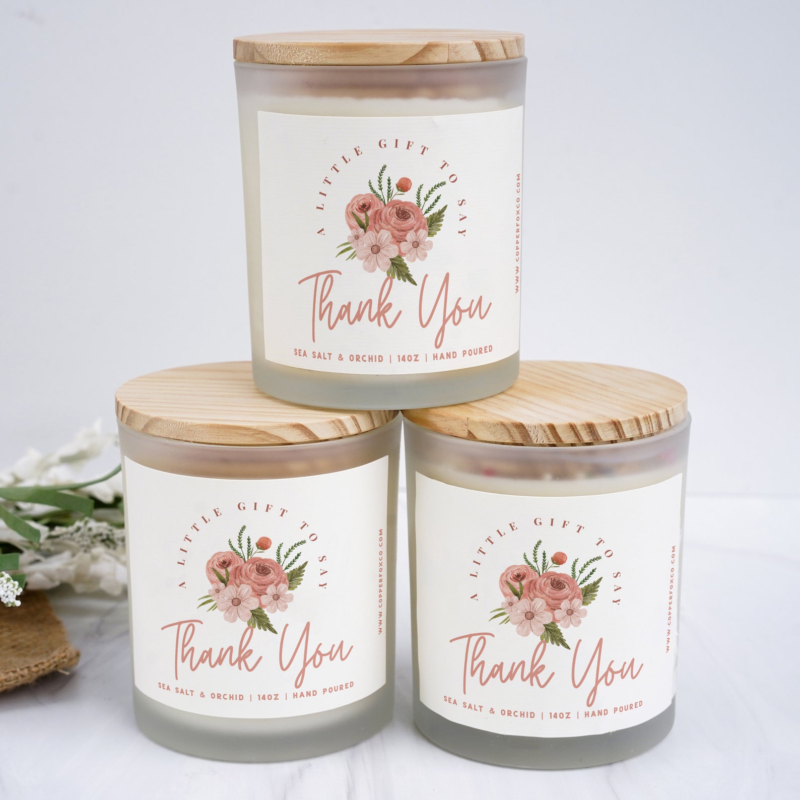 Thank You Candle Soy Candle Hand Pour Candle High Quality Fragrance ...