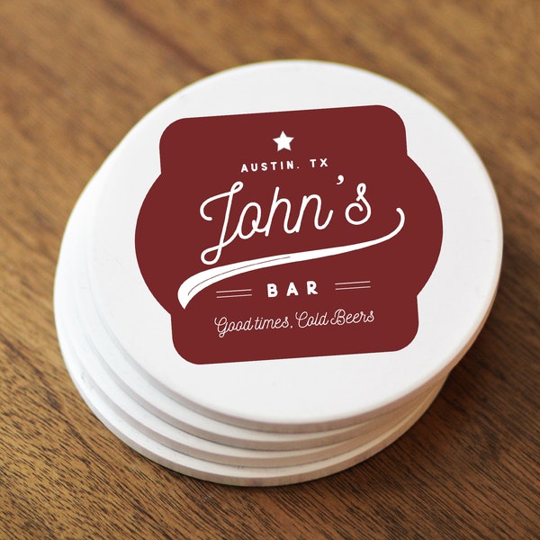 Personalized Paper Coasters - Etsy