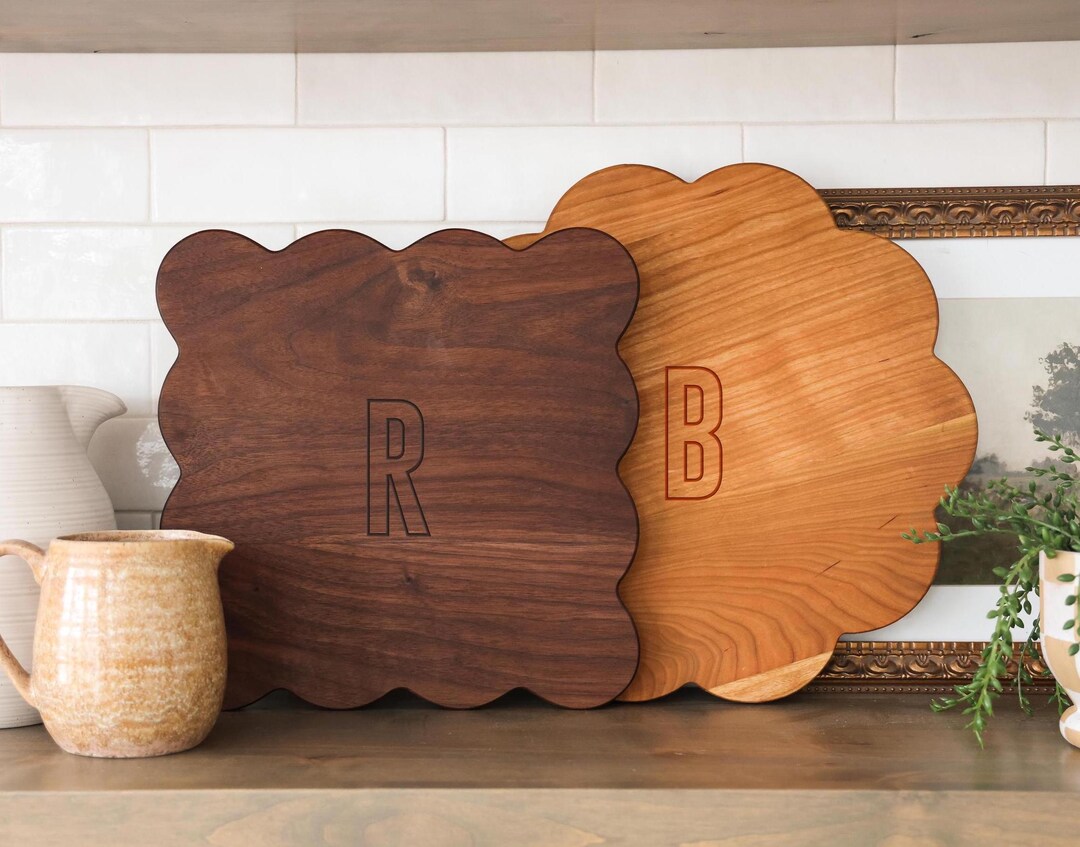 Scallop Monogram Cutting Board | Personalized Cutting Board ...