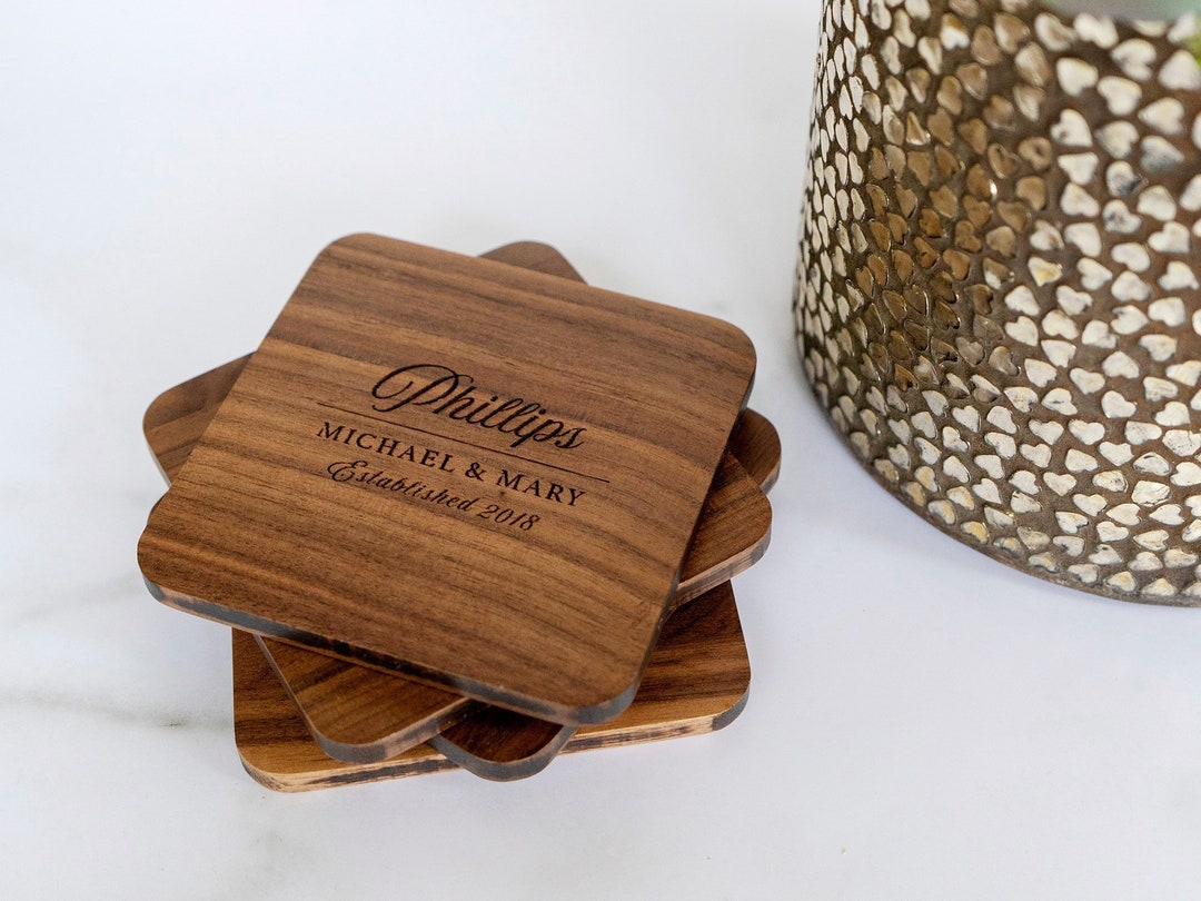 Personalized Coasters Personalized - Custom Coasters - Engraved ...