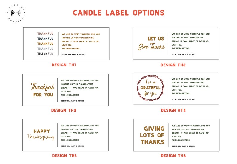 Thanksgiving Hostess Gift Thank You You Gift Personalized Fall Candle ...