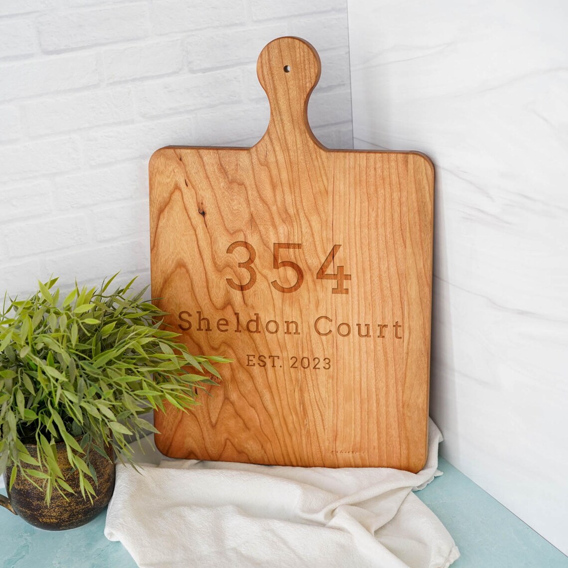Address Cutting Board Housewarming Gift | Charcuterie Board Welcome ...