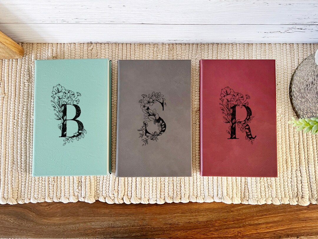 Personalized Notebook Journal, Monogram Journal Gift Monogram Notebook ...