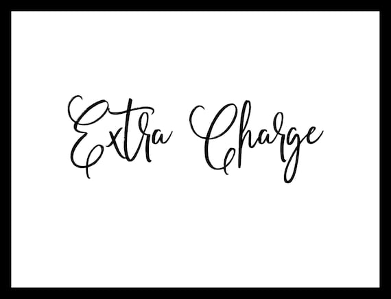 Extra Charge for Orders | Etsy