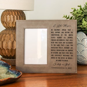 Oath of Enlistment Oath of Commissioned Officer Personalized Army Gift ...