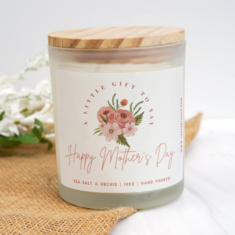 Happy Mother's Day Candle Mother's Day Gift Idea Small Mother's Day ...