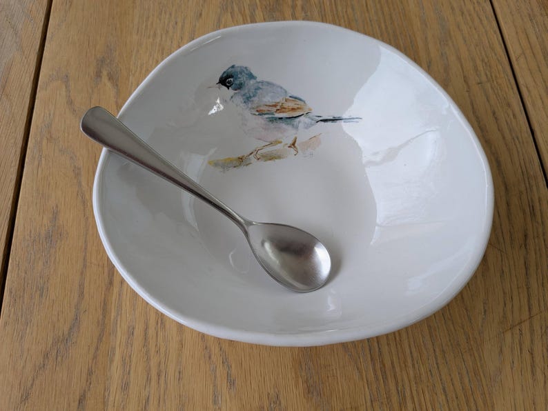 Bowl With Bird - Etsy