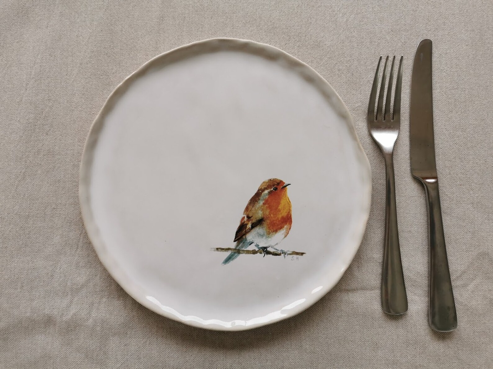 Plate With Bird | Etsy