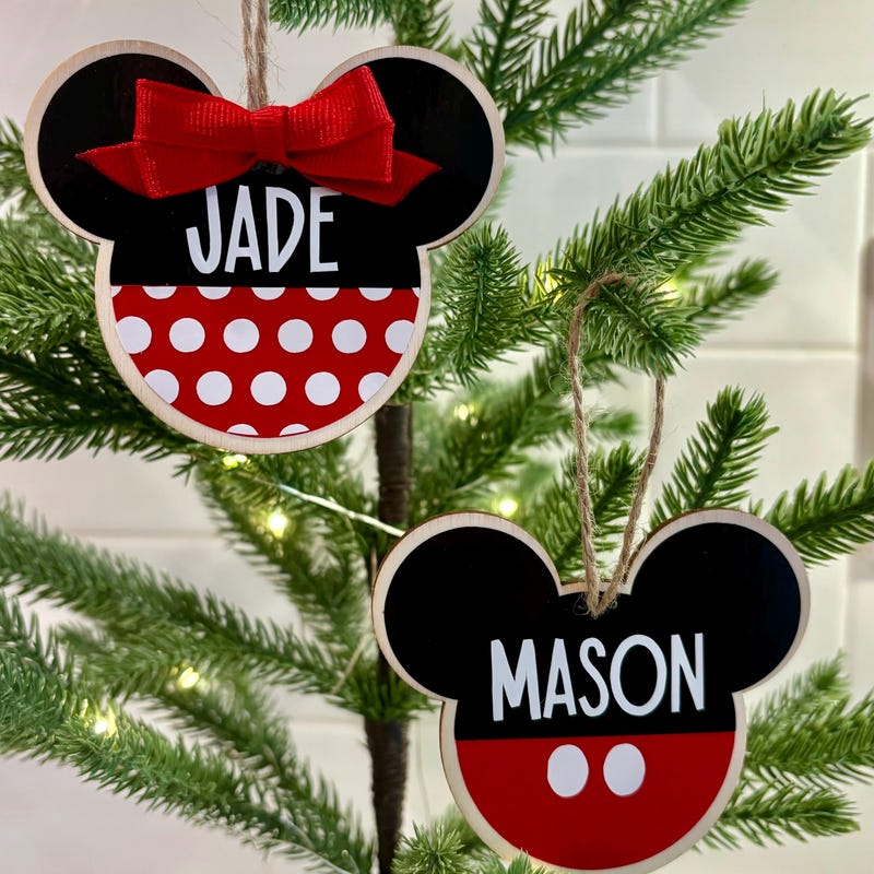 Mickey Mouse Christmas Decorations - Etsy