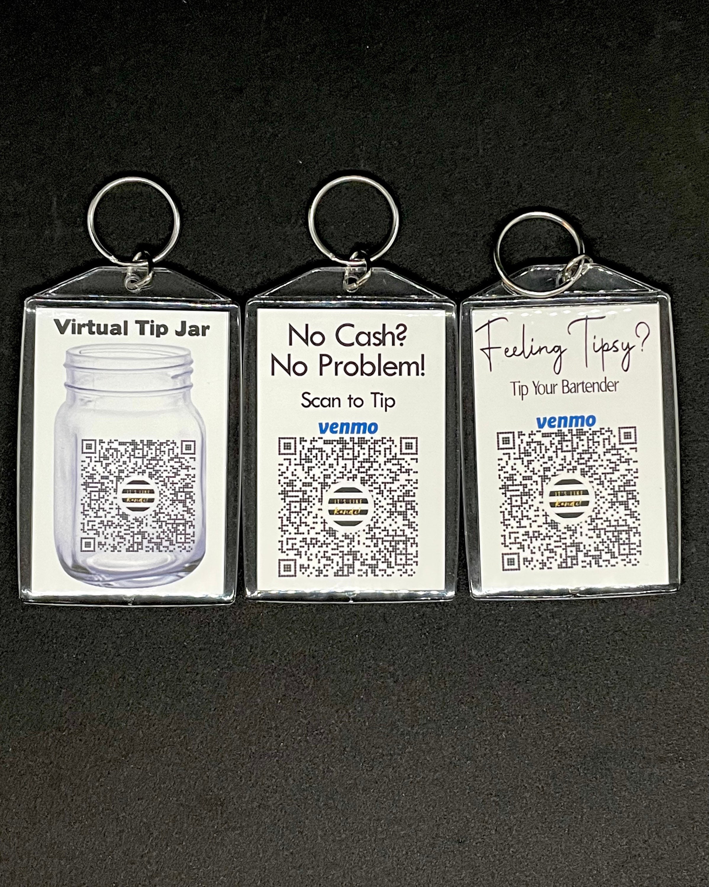Scan to Tip Keychain Scan to Pay Bartender Barber - Etsy