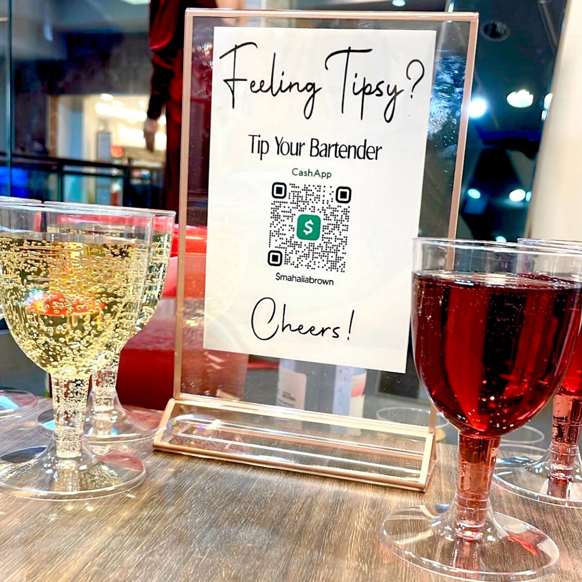 Bartender Tip Sign 5x7 QR Code Sign Scan to Pay Venmo - Etsy
