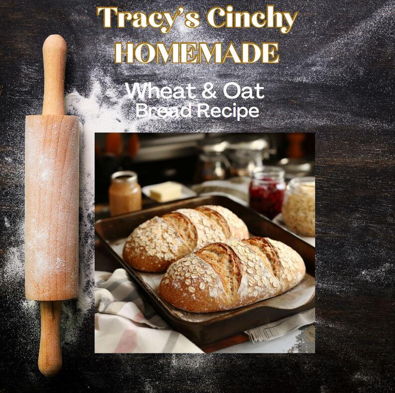 Easy Homemade Wheat Oat Bread Recipe, Printable PDF - Etsy