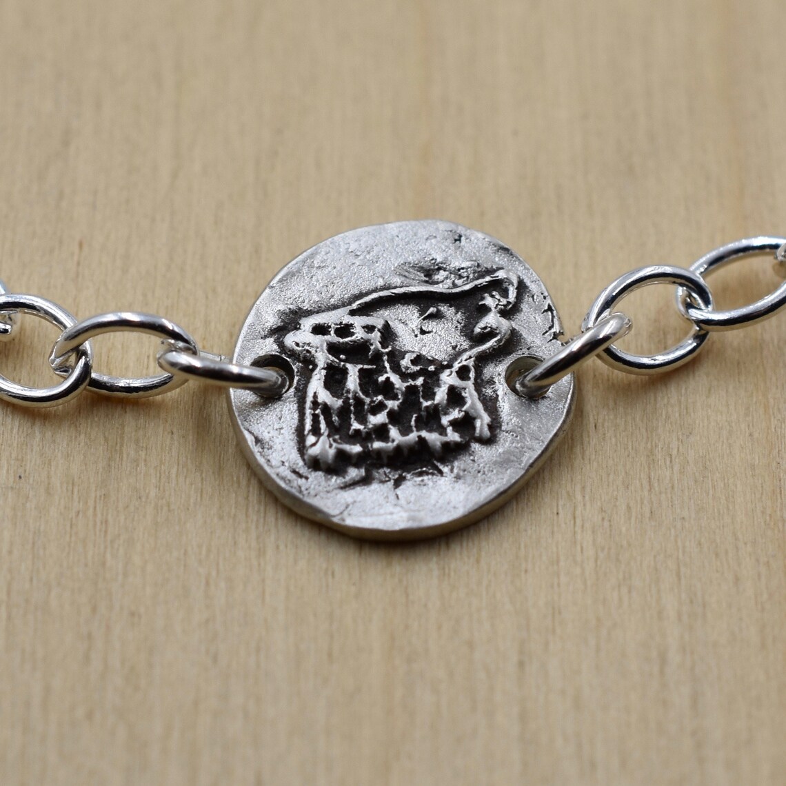 Wolf Bracelet Sterling Silver Hand Drawn Wolfpack Jewelry - Etsy