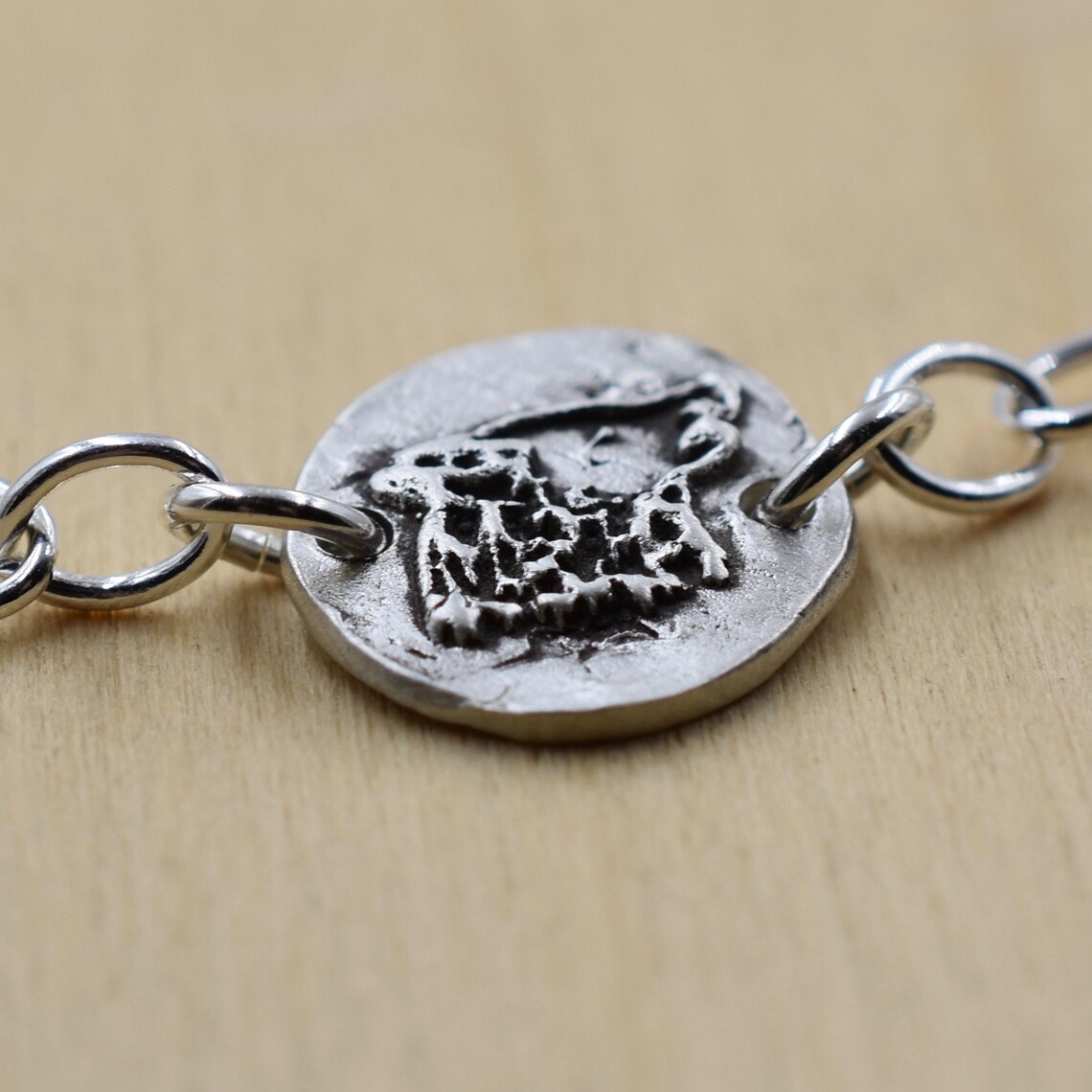 Wolf Bracelet Sterling Silver Hand Drawn Wolfpack Jewelry - Etsy