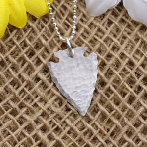 Sterling Silver Arrowhead Necklace - Etsy