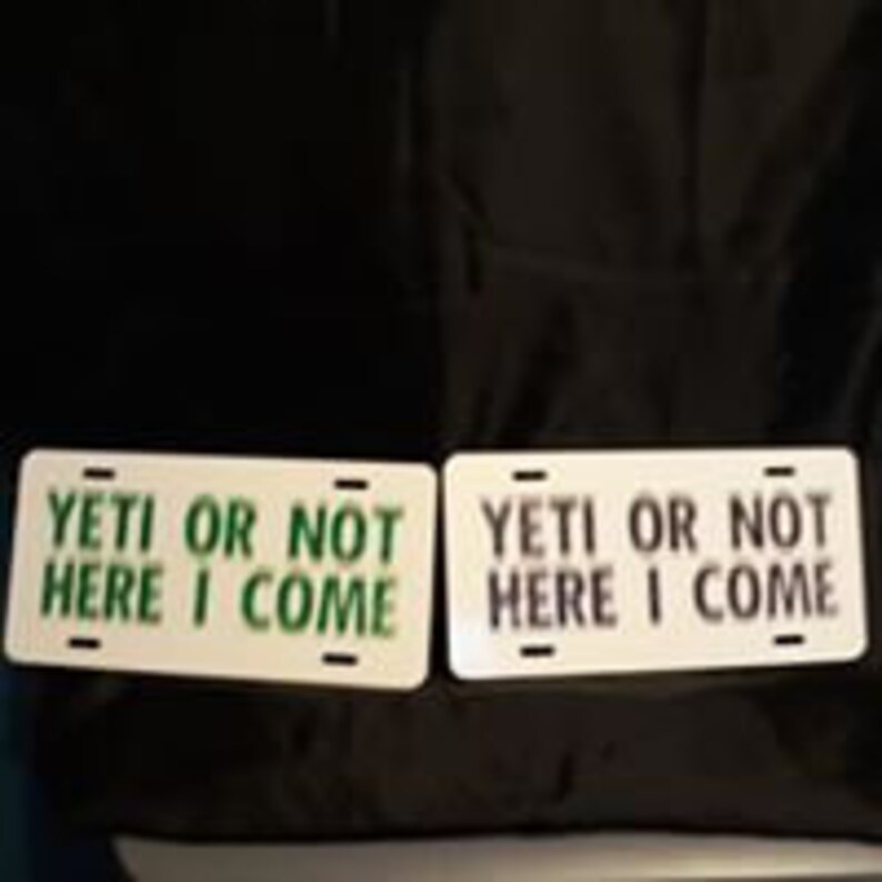 BIGFOOT LICENSE PLATES - Etsy