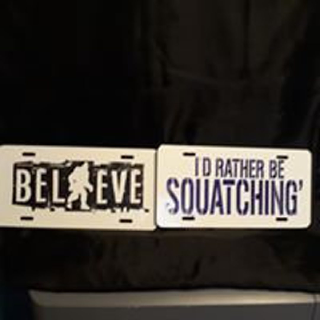 BIGFOOT LICENSE PLATES - Etsy