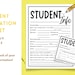 Printable Student Information Sheet, Bus Rider, Car Rider, Form, PDF - Etsy