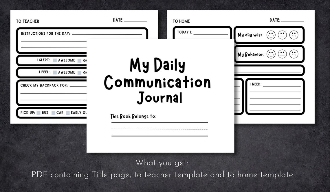 Teacher Communication Log, Parents Communication Tracker, Printable PDF ...