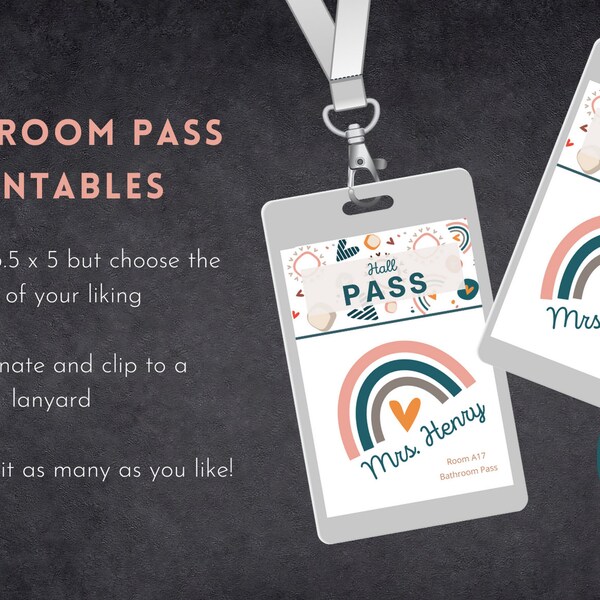 Hall Passes - Etsy