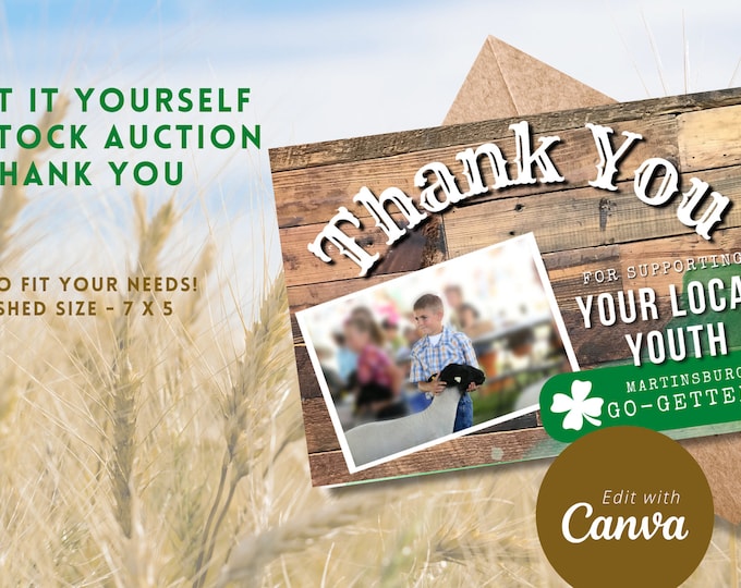 Show Cattle Thank You Card, Brahma Cow, Show Steer, Ag Teacher, 4H ...