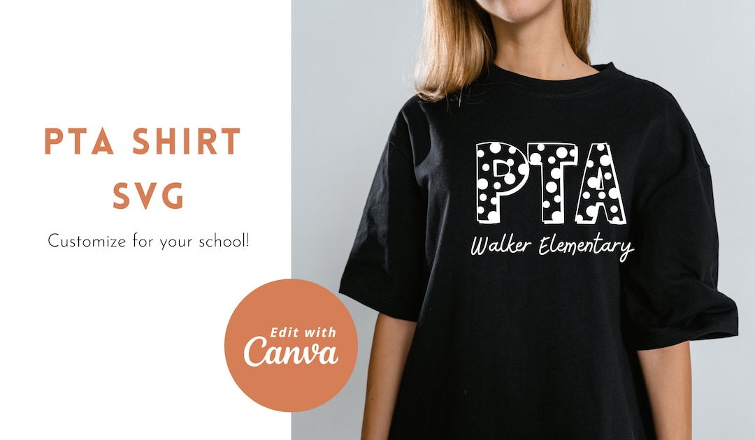 PTA Shirt SVG Editable - Etsy