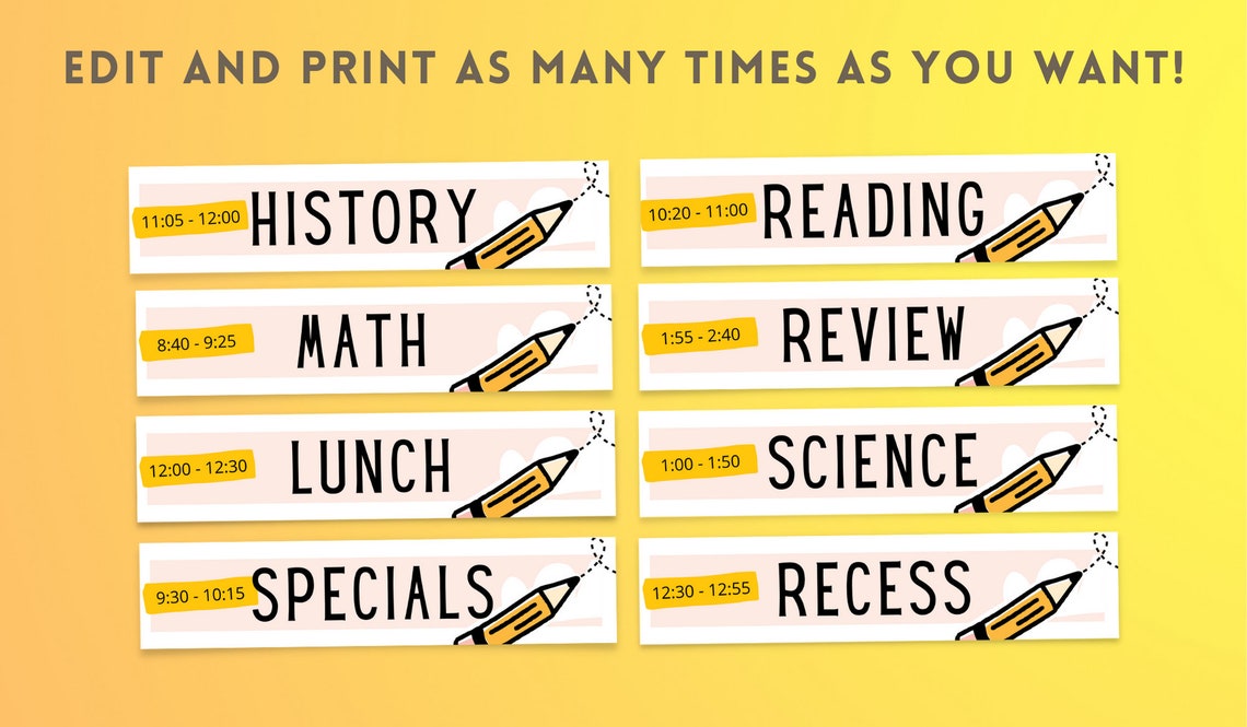 Classroom Templates Bundle, Schedule, Meet the Teacher, Hall Passes ...